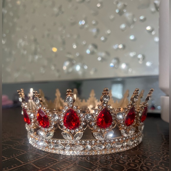 Accessories | Red And Gold Tiara | Poshmark